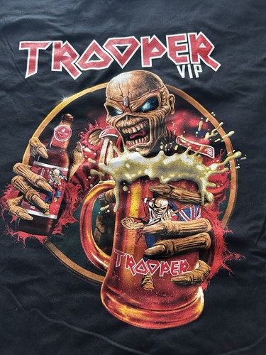 IRON MAIDEN VIP TROOPER T SHIRT BRAND NEW XL 2025 RUN FOR YOUR LIVES ...