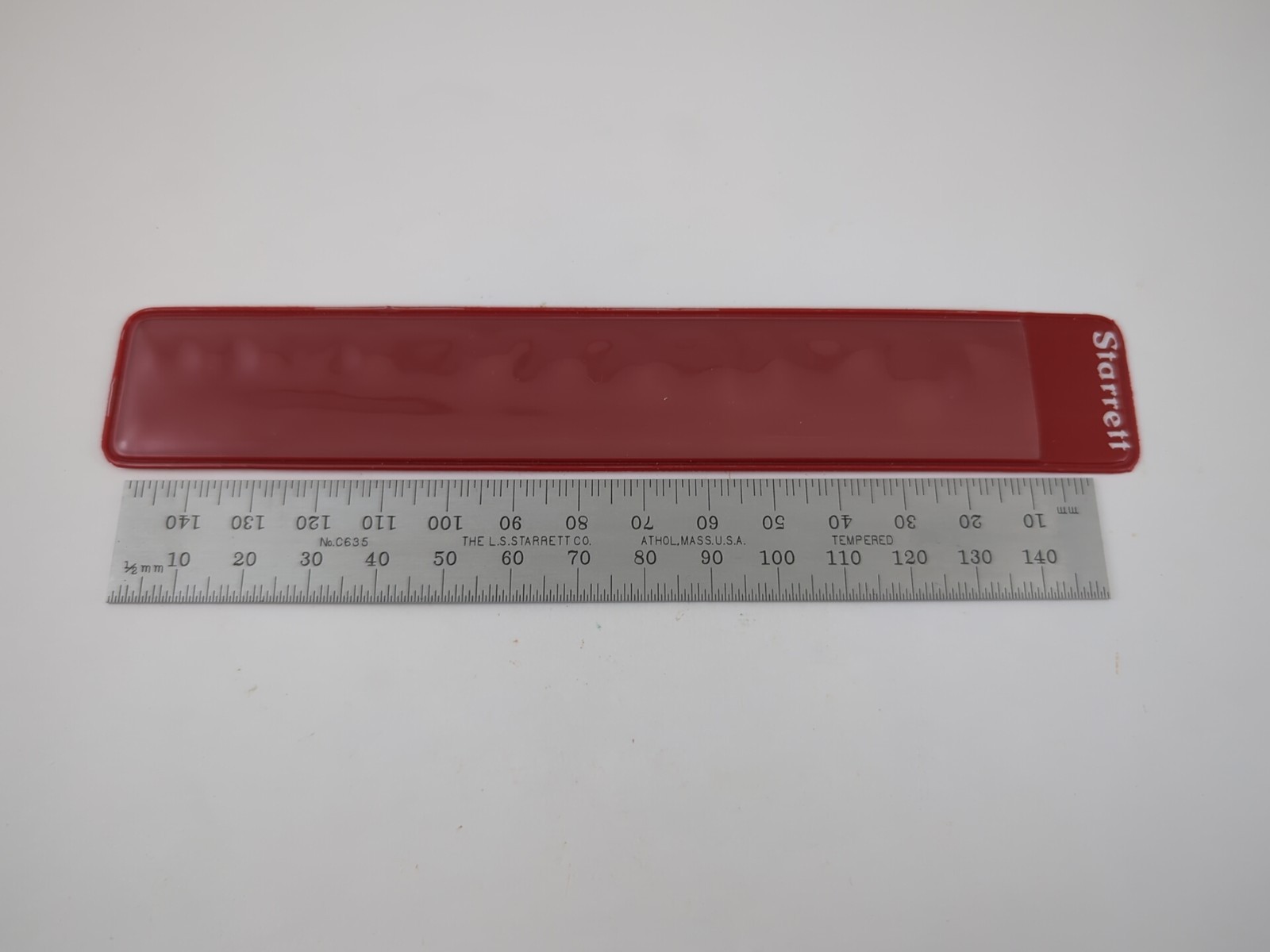STARRETT 150mm Steel Rule C635-150, 0.5 mm Graduations Metric Scale ...