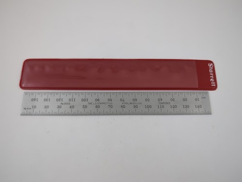 STARRETT 150mm Steel Rule C635-150, 0.5 mm Graduations Metric Scale ...
