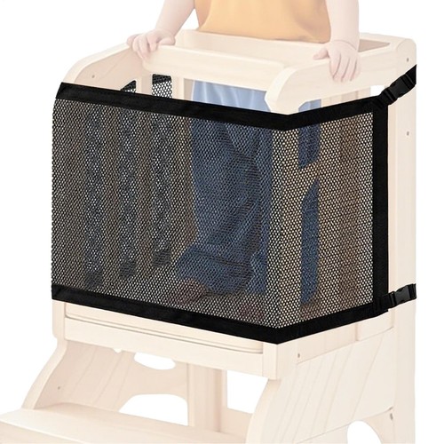 Compact Toddler Tower Safety Guard - Black Clip-On Net for Ultimate ...