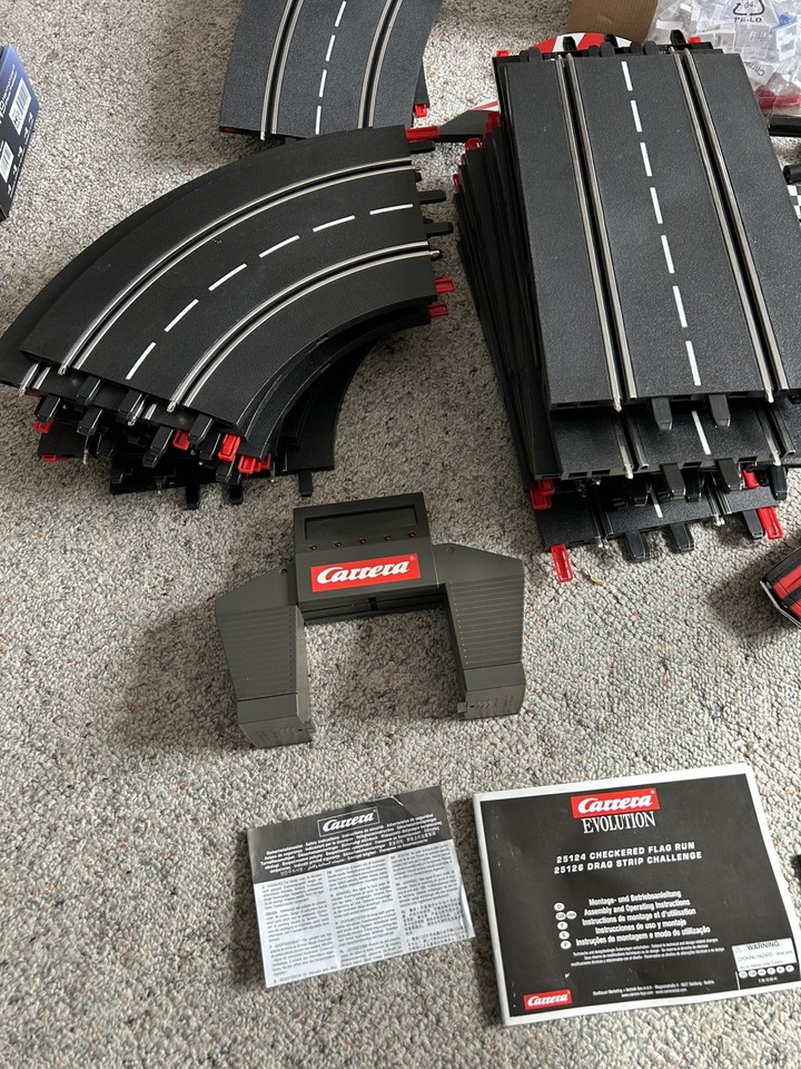 Carrera Slot Car Custom Set With High Banked Curve Set! SUPER RARE FAST ...