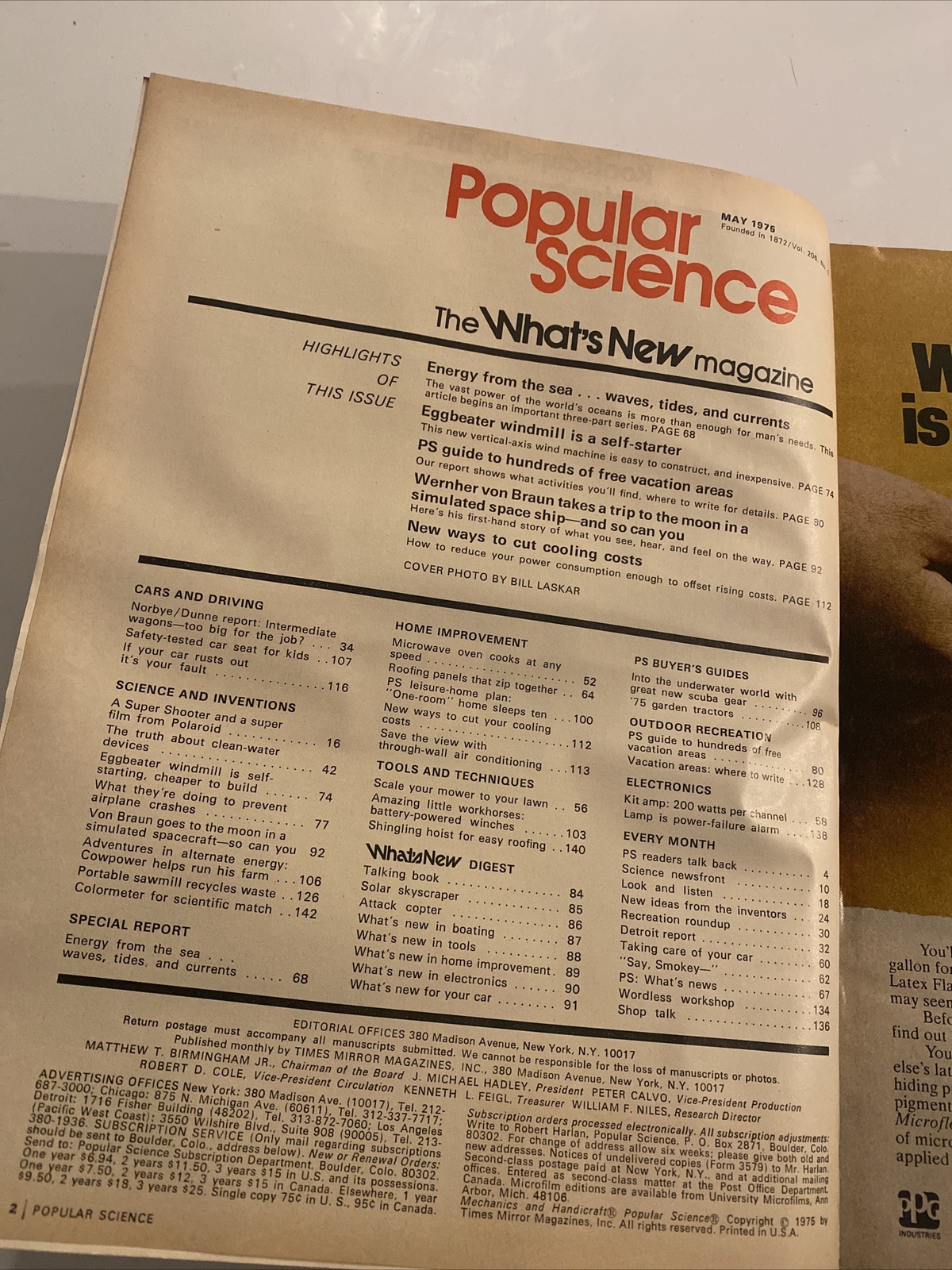 1975 May Popular Science Magazine Eggbeater Windmill (CP97) | eBay