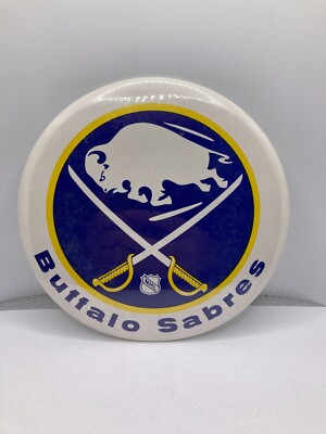 BUFFALO SABRES VINTAGE PIN PINBACK BUTTON NHL LATE 70's / EARLY 80's | eBay