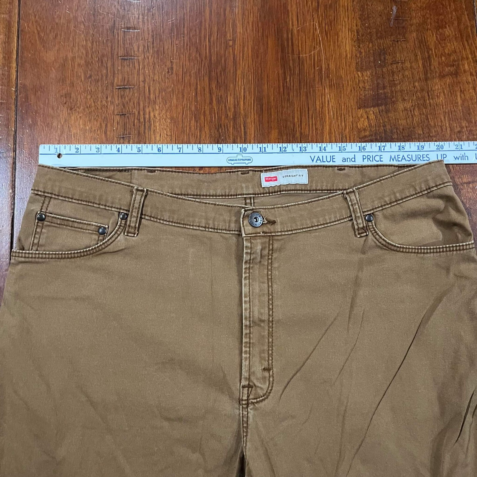 Size 40x30 Wrangler Men's Jeans Khaki Regular Straight Fit Pants | eBay