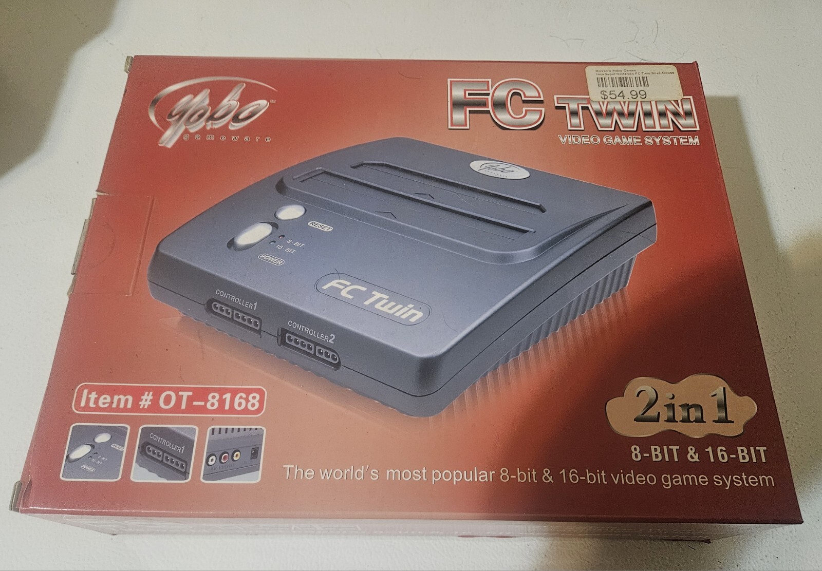 New Open Box Yobo Gameware FC Twin Launch Edition Charcoal Console OT ...