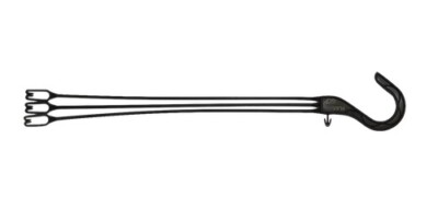 300mm Clasp Hanger Black x 10pcs - Great for Hanging Pots, Free ...