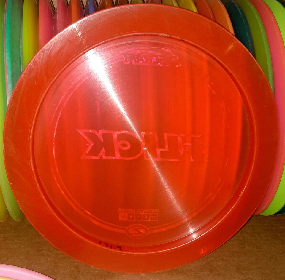 Z FLICK Discraft OVERSTABLE Distance Driver, DISC GOLF -Red | eBay