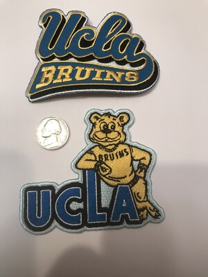 (2) UCLA Bruins Vintage Embroidered Iron On Patch Lot (Old Stock) 3.5 ...