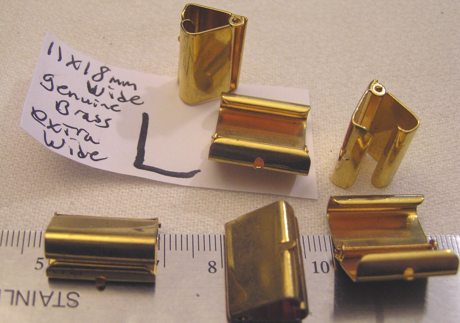 Vtg Fold Over Clasp Silver Brass Gold Plate Jewelry Findings Repair ...