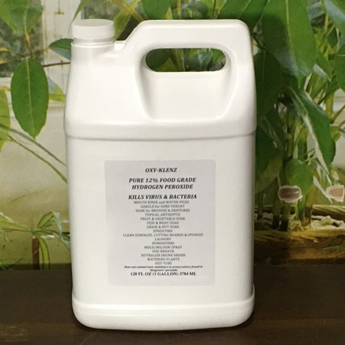 12% Food Grade Hydrogen Peroxide GALLON H2O2 makes 4 Gallons 3% | eBay