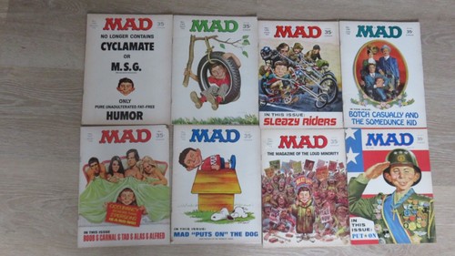 MAD Magazine Lot # 133-140 8 Issues 1970 1971 | eBay