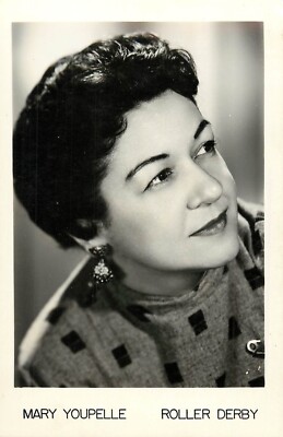 Roller Derby RPPC Postcard Photo Of Mary Youpelle Signed By Joyce ...