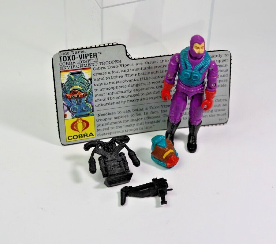 Vintage Hasbro GI Joe 1988 Toxo Viper with File Card | eBay