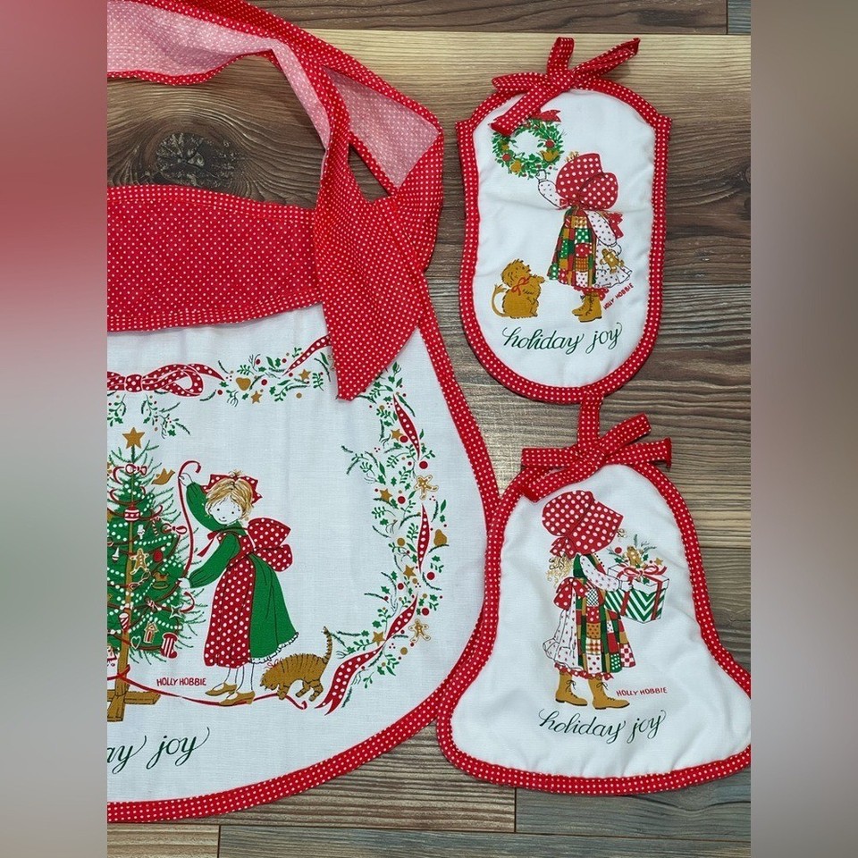 Holly Hobbie Vintage Holiday Joy Red and White Kitchen Set 790 | eBay