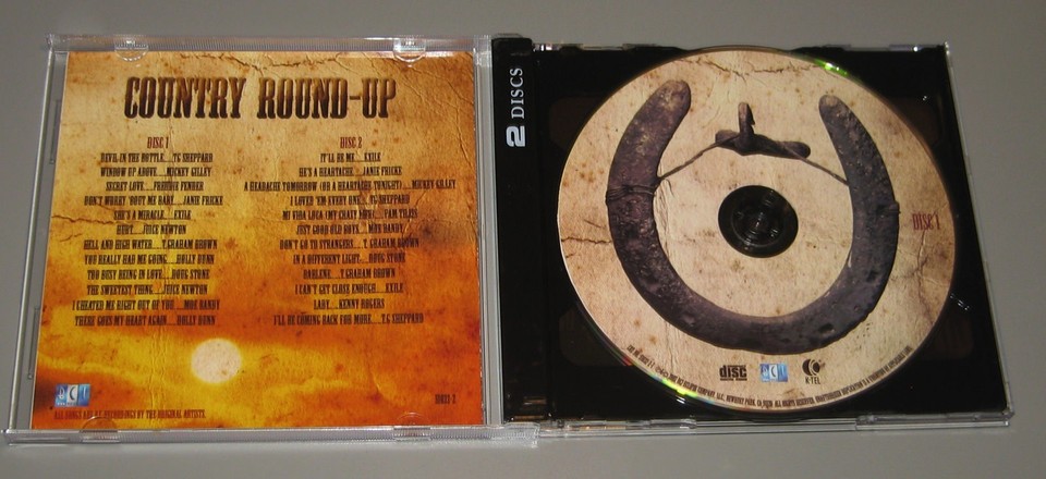 Country Round-Up (CD, 2 Discs) Kenny Rogers Freddit Fender Doug Stone ...