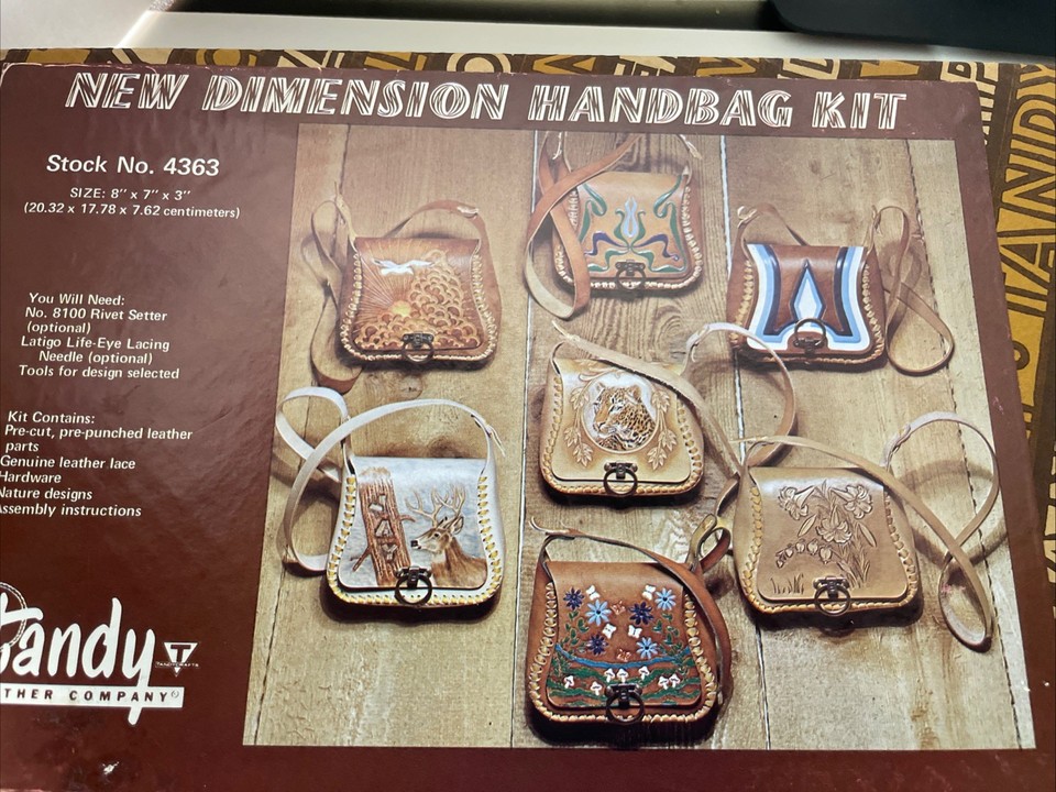 Tandy Leather New Dimension Handbag #4363 Vintage Do-It-Yourself ...