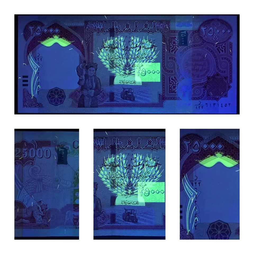 Iraq 200,000 Dinars (25000 x 8) 2023 NEW UNCIRCULATED 200K IQD ...