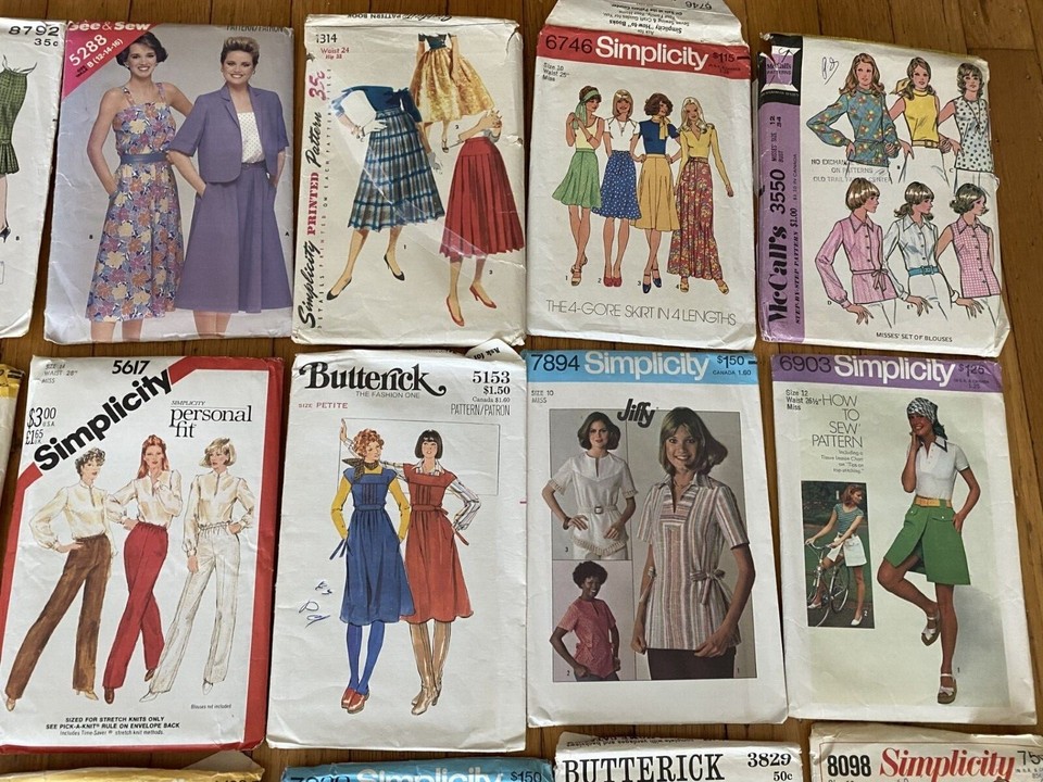 VTG Simplicity Butterick McCall's Carefree Women's Clothing Sewing ...