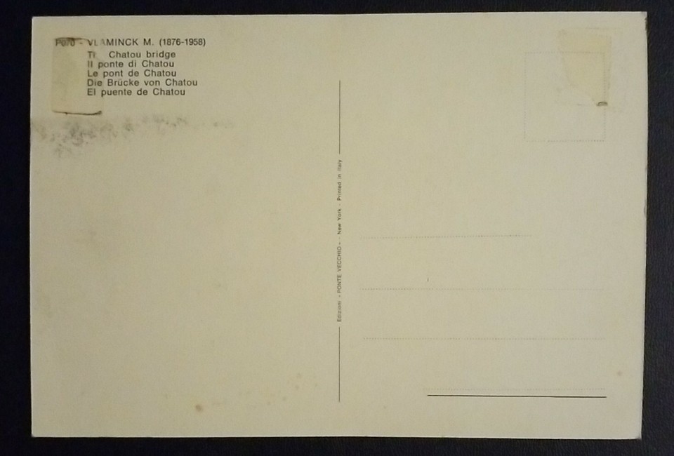 Bridge at Chatou by MAURICE DE VLAMINCK- postcard- unused | eBay