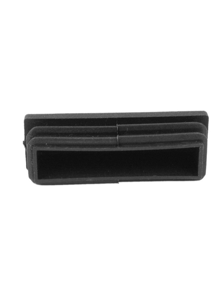 2 Pcs Black Plastic Rectangle Blanking End Caps Tubing Tube Inserts 20mm x 60mm | eBay