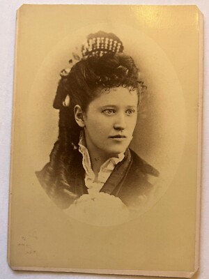 Vintage Cabinet Card Photo 1883 Identified Mary Fredricka Perry Upham ...