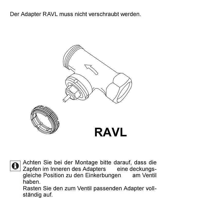 ⭐️ 💯% 🔝 1 x Adapter RAVL - 26mm Danfoss auf Thermostat M30x1,5mm ...