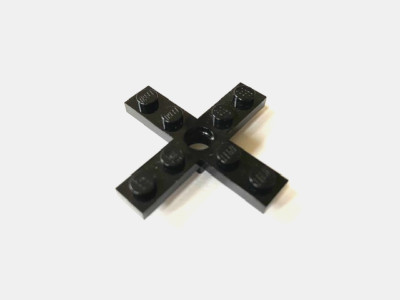 LEGO Parts: Propeller Spinner with Center Hole, 5x5, Part # 3461, Black ...