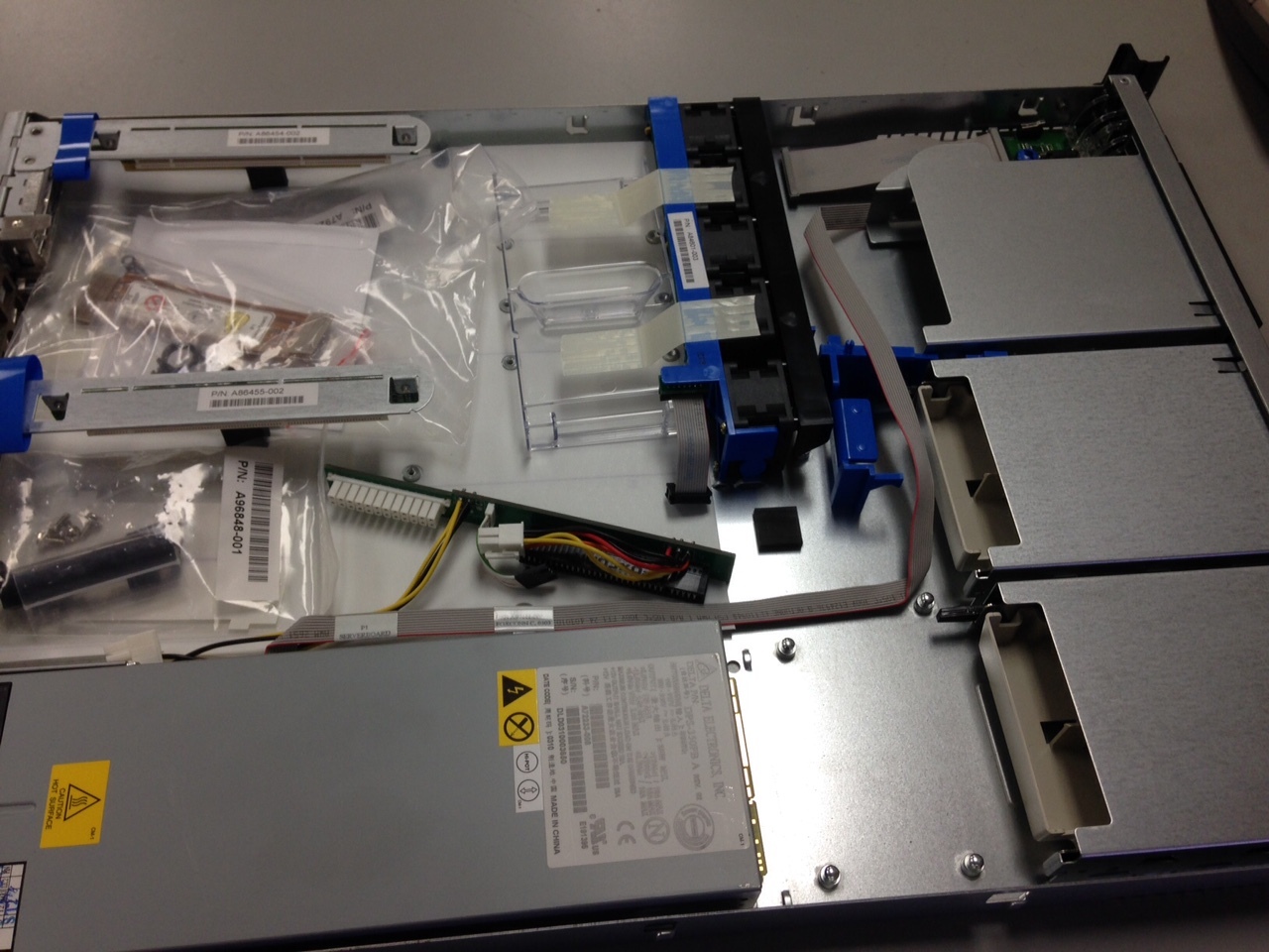 KCW, INTEL SR1300 1U Rackmount Server Chassis Case/ Delta DPS-350PB ...