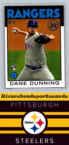 2021 Topps #86B-21 Dane Dunning 1986 Topps Baseball 35th Anniversary | eBay