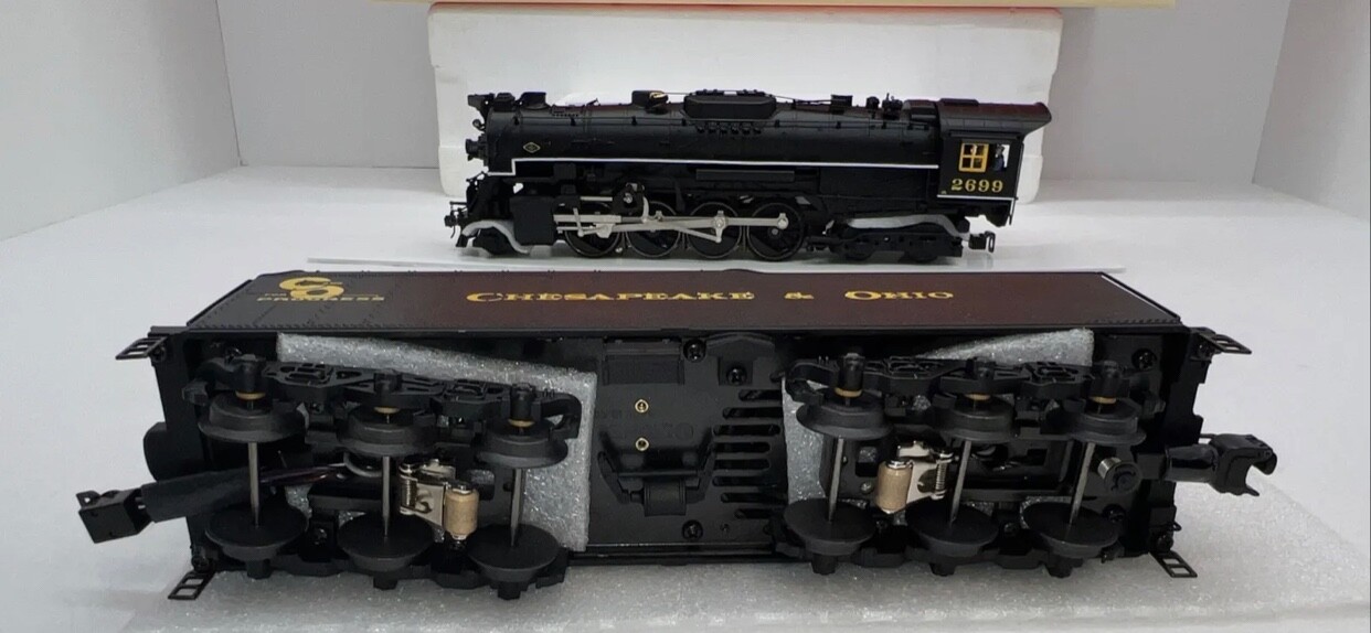 LIONEL 38076 CHESAPEAKE & OHIO SCALE DIECAST 2-8-4 BERKSHIRE, BRAND NEW ...