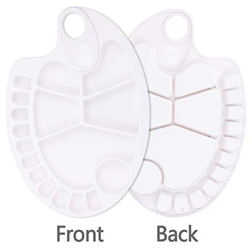 Paint Palette, 4Pcs Premium Plastic Painting Palette Trays Holder for ...