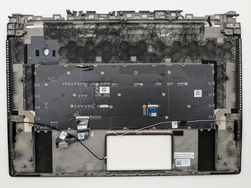 Genuin Dell Alienware X17 R2 Palmrest US keyboard 09X4V4 9X4V4 718M9 ...