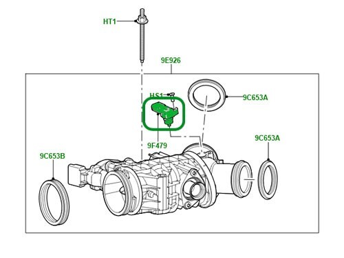 LAND ROVER MANIFOLD MAP SENSOR RANGE ROVER 13 LR4 SPORT 14 DIESEL 3.0L ...
