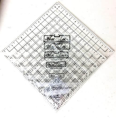 Bloc Loc Half Square Triangle Ruler Quilting Template Set 6 Piece Set ...