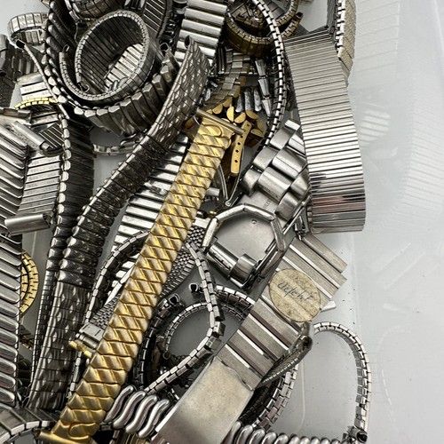 Huge Vintage Watch Bands Band Parts Sold AS IS Watchmaker Band JUNK LOT ...