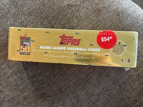 New Sealed 2001 TOPPS Baseball Trading Cards Complete Set 50 Years ...