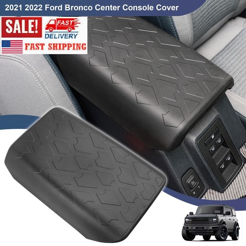 For 2021-2023 FORD BRONCO Center Console Lid Arm Rest Pad Black TPE ...