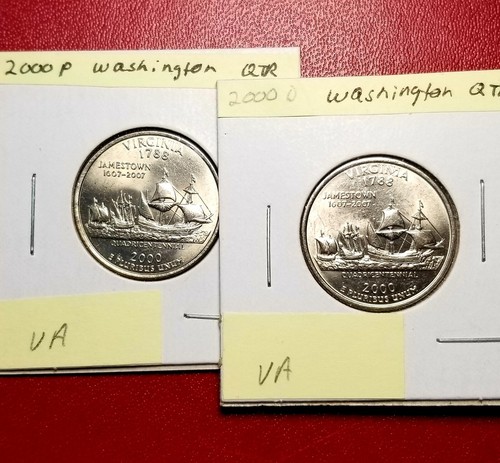 2000 P & D Virginia State Quarters; AU/BU 5499-NV | eBay