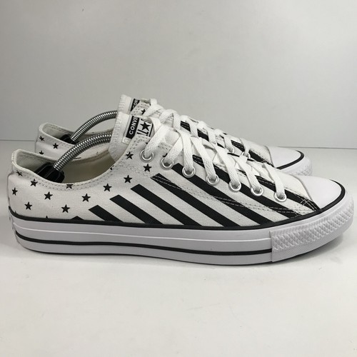 Converse Stars & Stripes CT All Star Ox Black/White M 11.5/W 13.5 Zebra ...