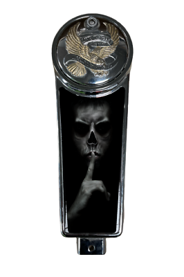 Keep Quiet Skull Dash Insert. Fits 89-07 Electra Glide & 02-07 Road ...