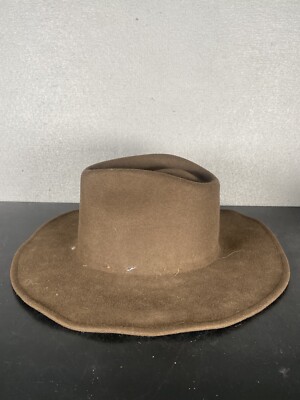 Distinctive Rockmount ranch Wear Felt Cowboy Hat Crushable Brown Size ...