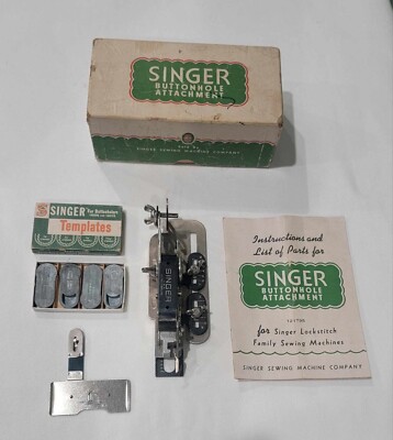 SINGER Buttonholer Sewing Machine Attachment 121795 | eBay