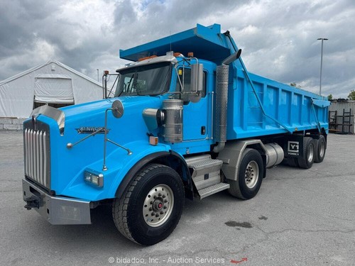 2015 Kenworth T800 20 Cu Yard T/A T/A Dump Truck PTO 18 Speed Cummins ...