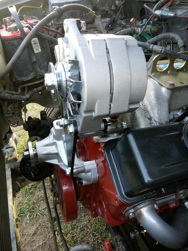 Alt.bracket SBC Short Pump Driver Side High MT Alan Grove Components ...