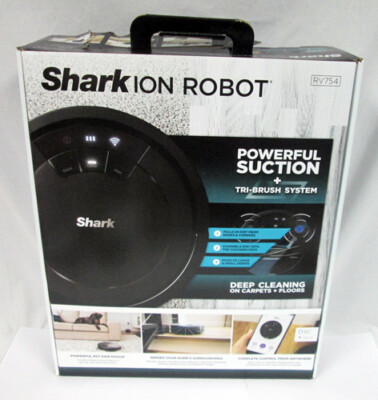 Shark ION Robot RV754 Vacuum & Charging Dock & Side Brushes ----- MINT ...