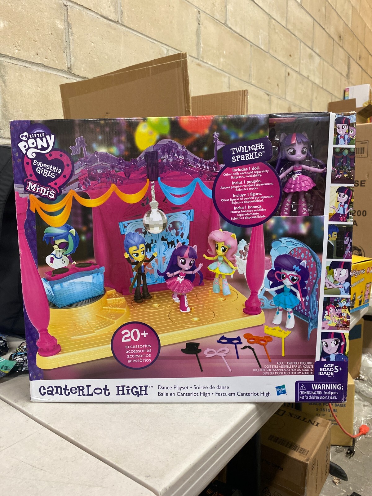 MY LITTLE PONY EQUESTRIA GIRLS MINIS CANTERLOT HIGH DANCE PLAYSET NEW ...