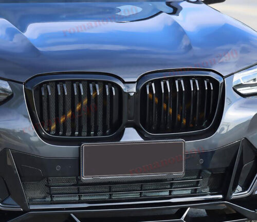 Fit For BMW X3 X4 2022-2023 Replace ABS Gloss Black Front Grille Grill ...