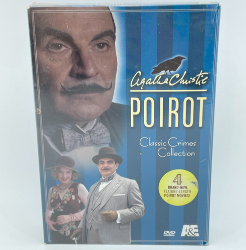 Poirot Classic Crimes Collection DVD 2005 A&E 4-Disc Set Agatha ...