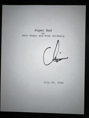 CHRISTOPHER MINTZ PLASSE - SIGNED - SUPERBAD MOVIE SCRIPT | eBay