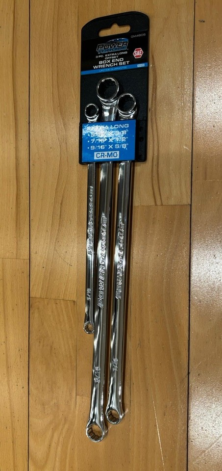 3 Piece Super Long Double Box End Offset Wrench Set SAE Aviation ...